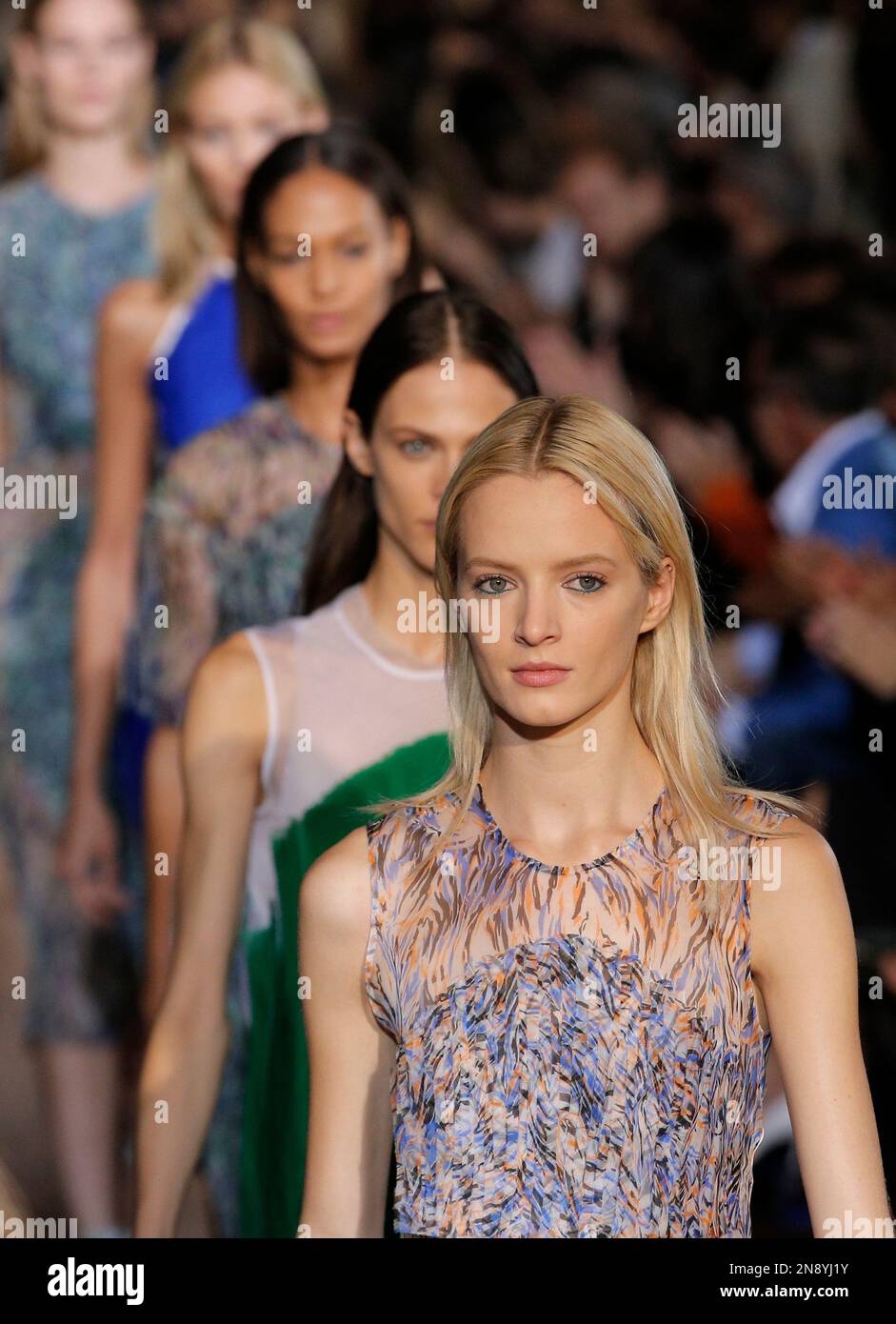 Models wear creations for British fashion designer Stella McCartney's ...