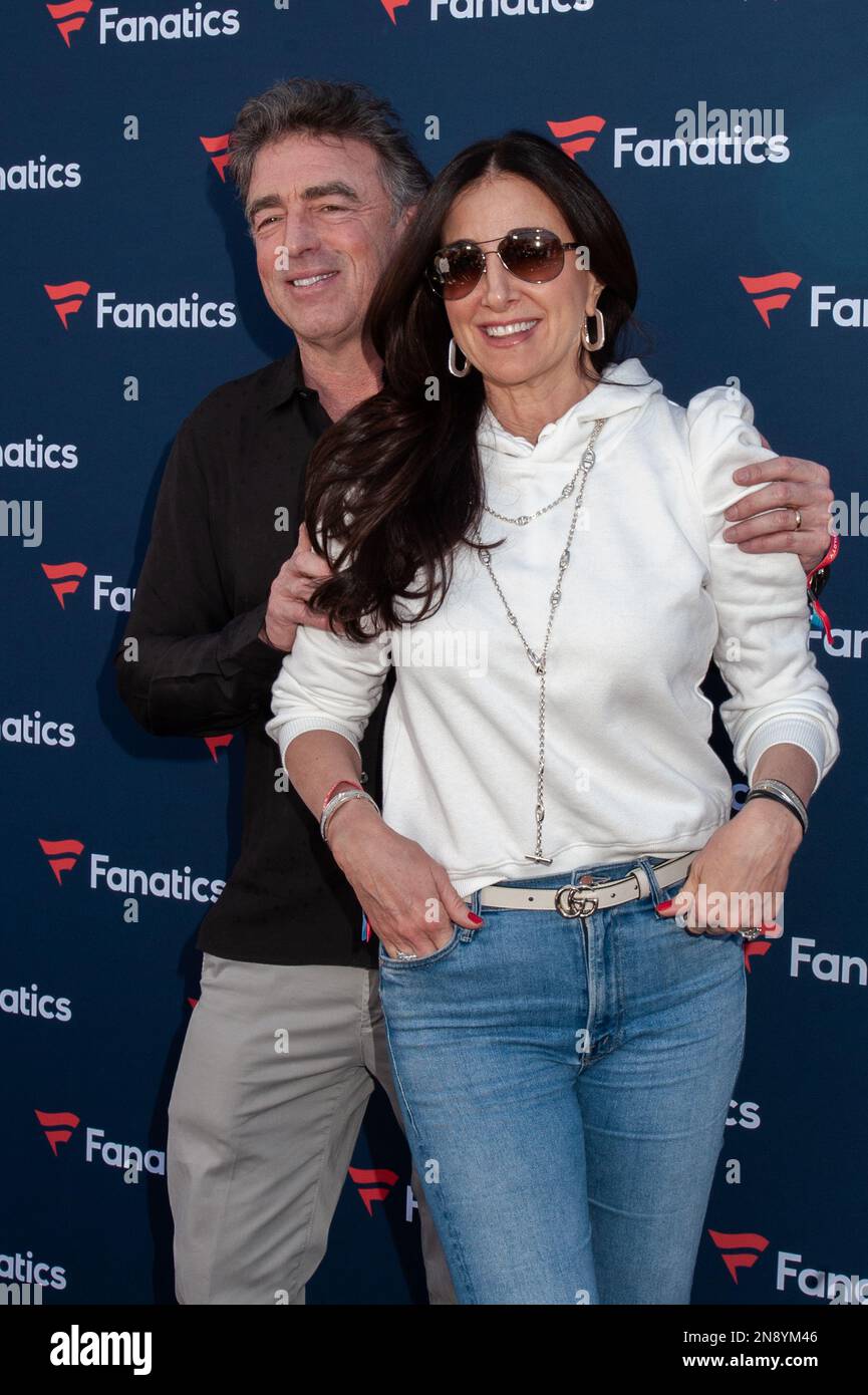 Phoenix, USA. 11th Feb, 2023. Wyc Grousbeck and Emilia Fazzalari ...