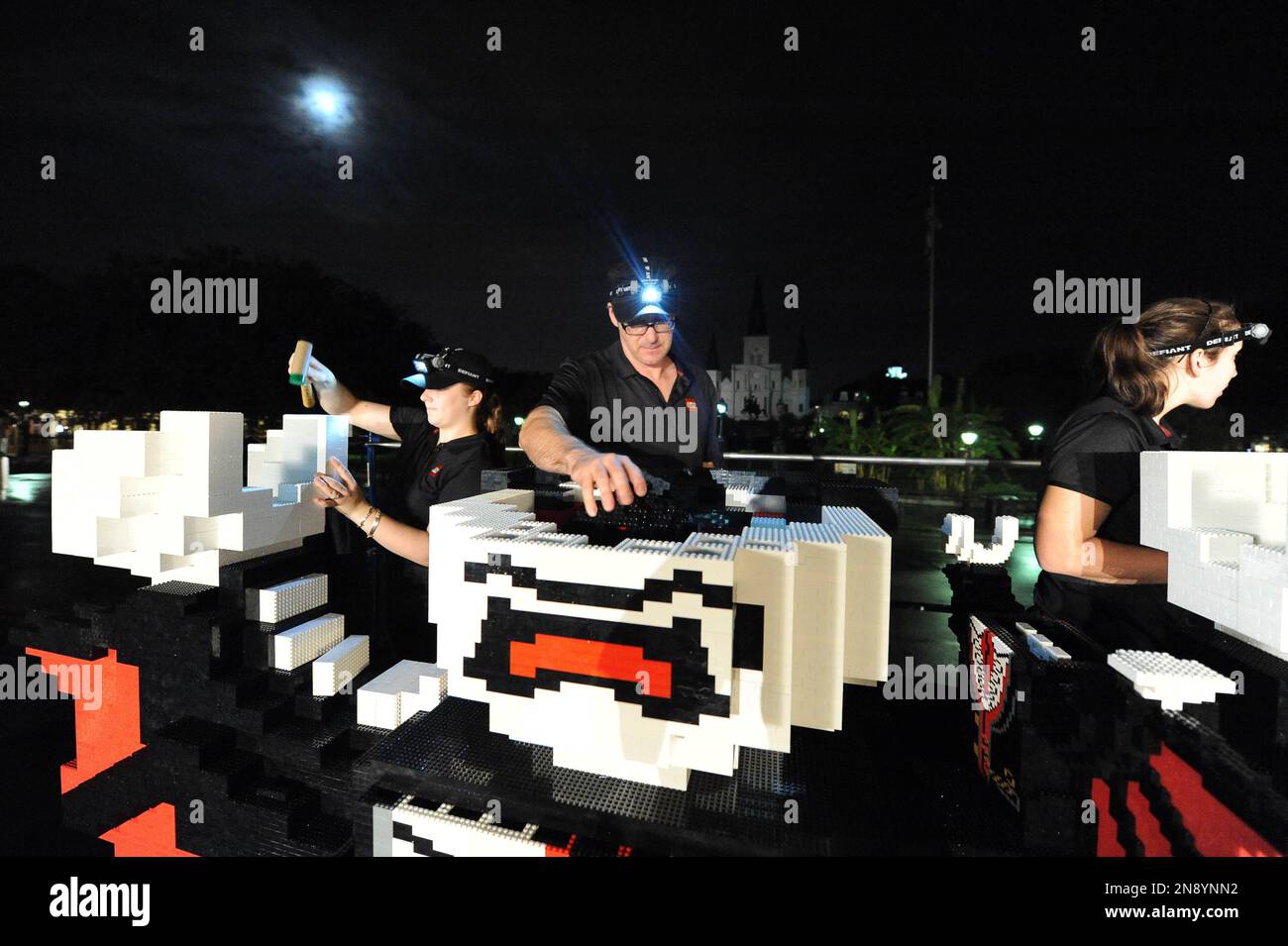 IMAGE DISTRIBUTED FOR LEGO - LEGO Master Builder Erik Varszegi, center ...