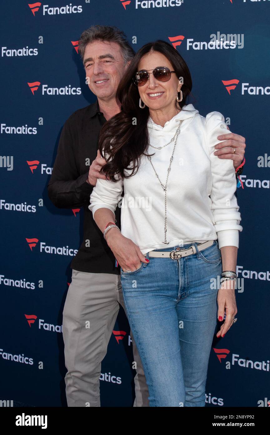 Phoenix, USA. 11th Feb, 2023. Wyc Grousbeck and Emilia Fazzalari ...