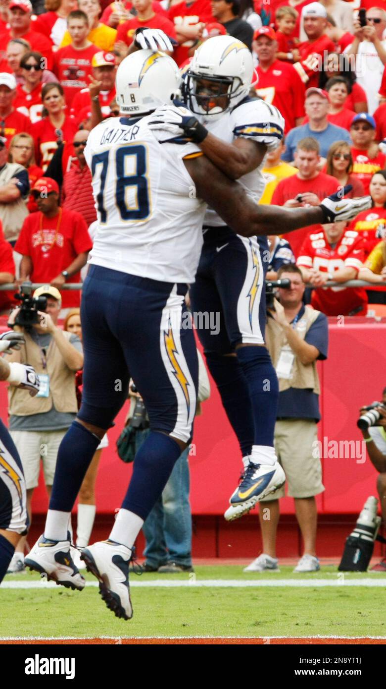 San Diego Chargers wide receiver Eddie Royal (11) celebrates a ...