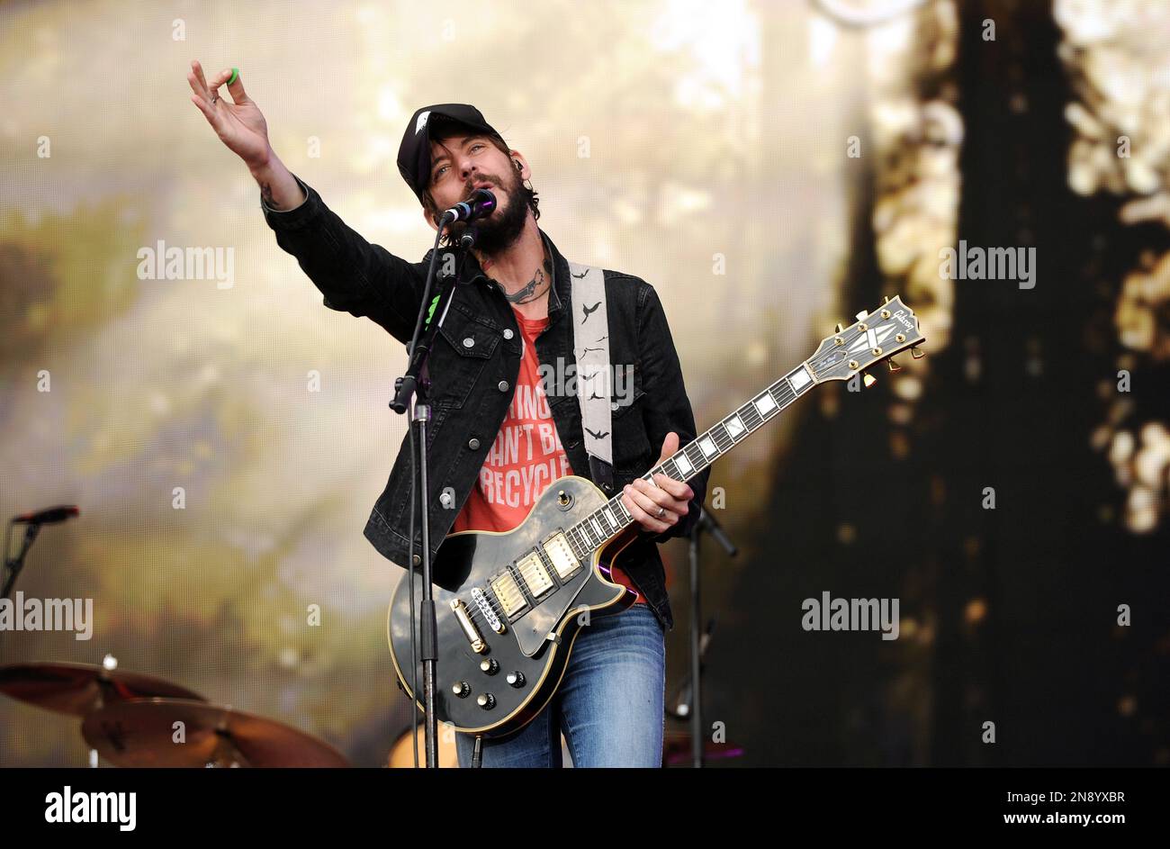 Band of Horses singer Ben Bridwell performs at the Global Citizen ...