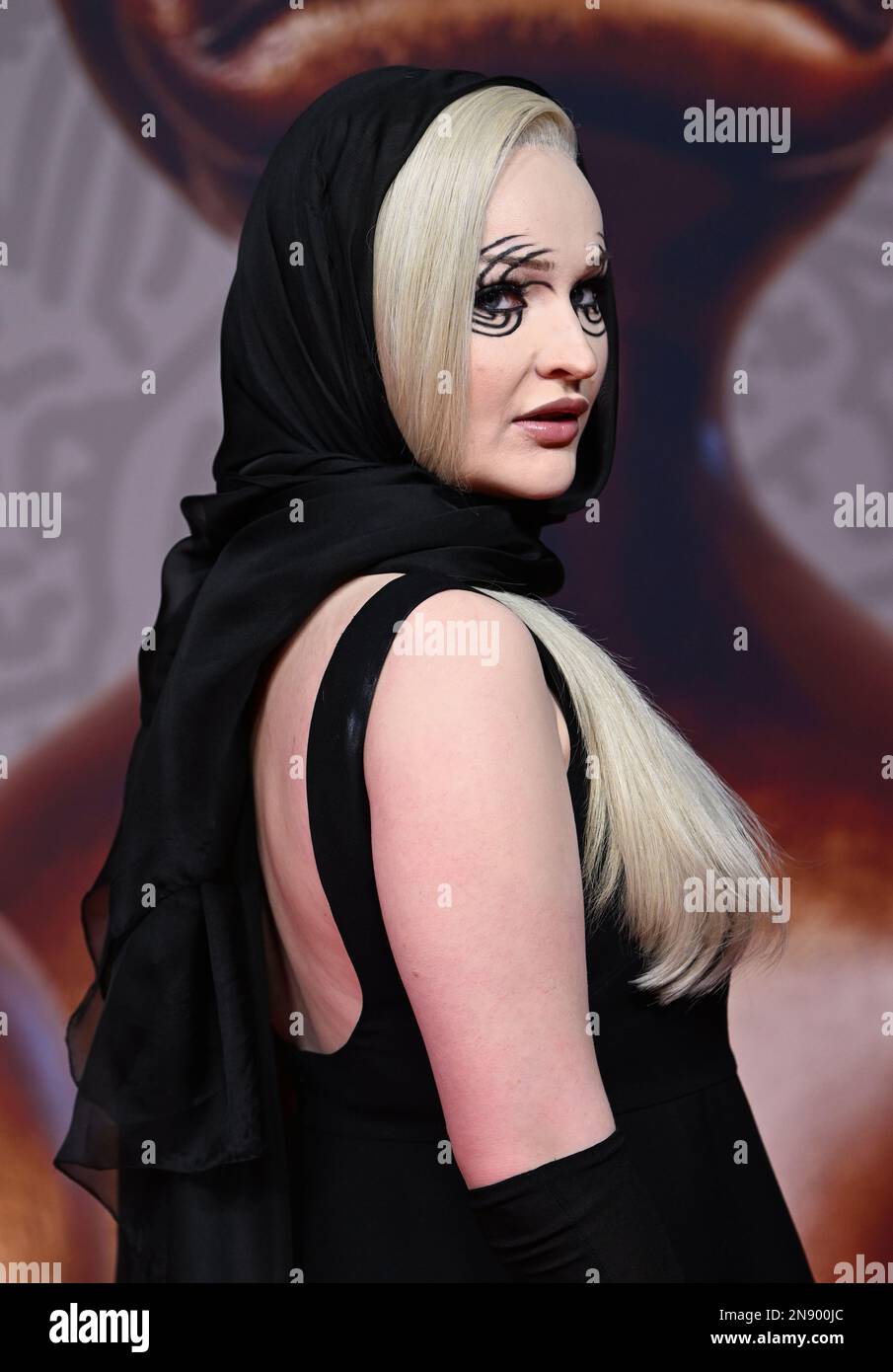 EDITORIAL USE ONLY February 11th, 2023, London, UK. Kim Petras arriving ...