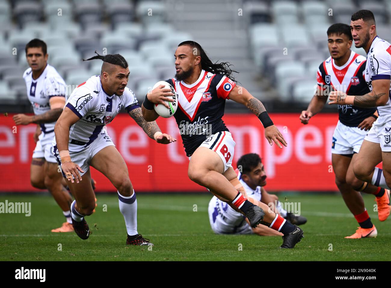 Daniel Tupou of the Roosters during the NRL Pre-Season Challenge Round ...