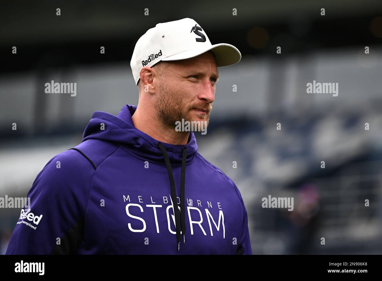 Tariq Sims of the Storm during the NRL Pre-Season Challenge Round 1 ...