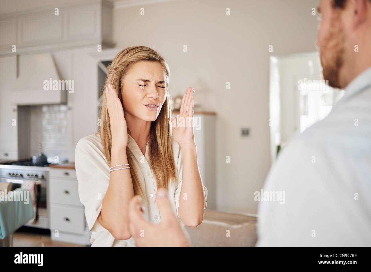 Its amazing how far the arguments can go. a young couple having an ...