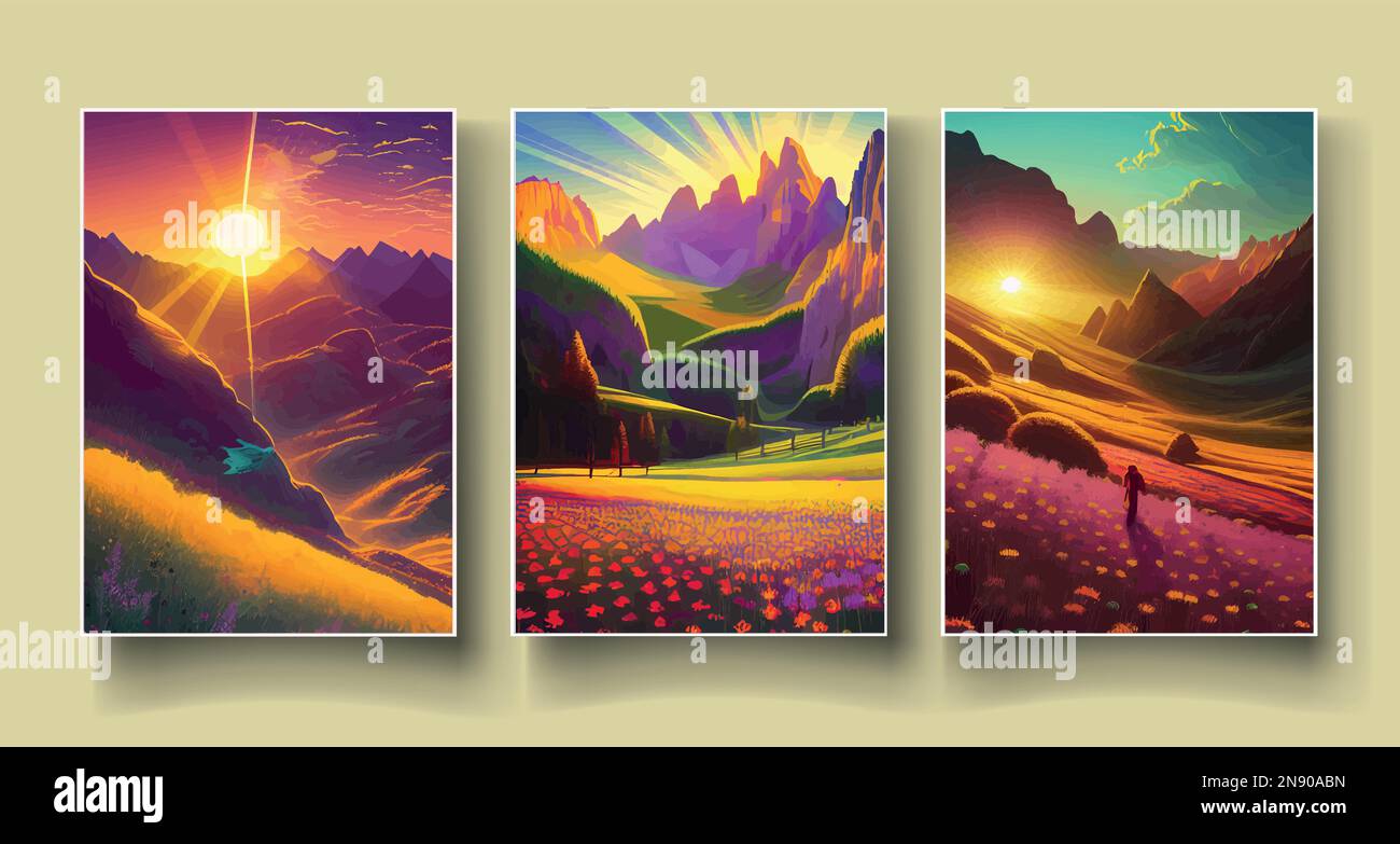 Daisy meadows Stock Vector Images - Alamy