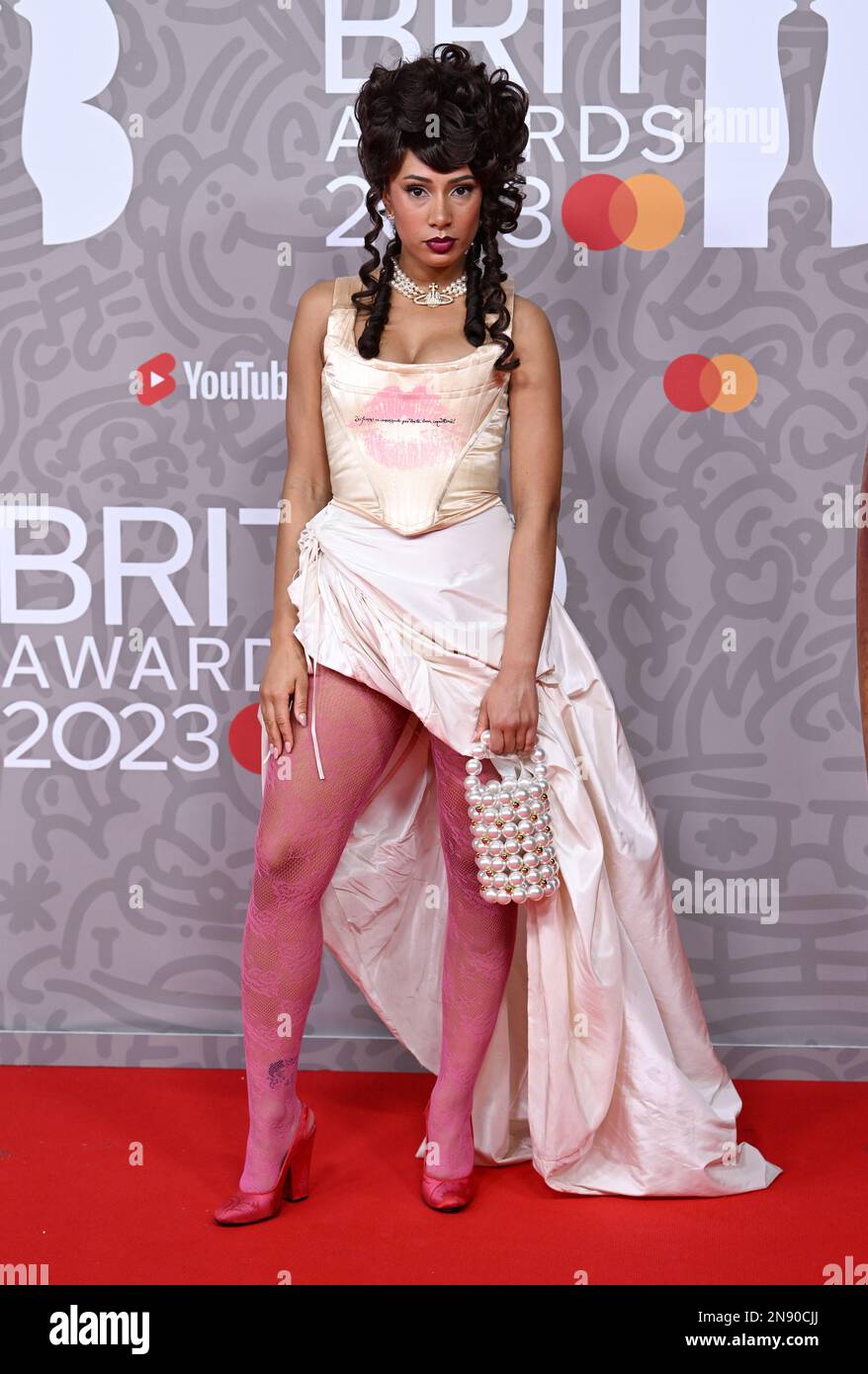 EDITORIAL USE ONLY February 11th, 2023, London, UK. Eliza Rose arriving ...