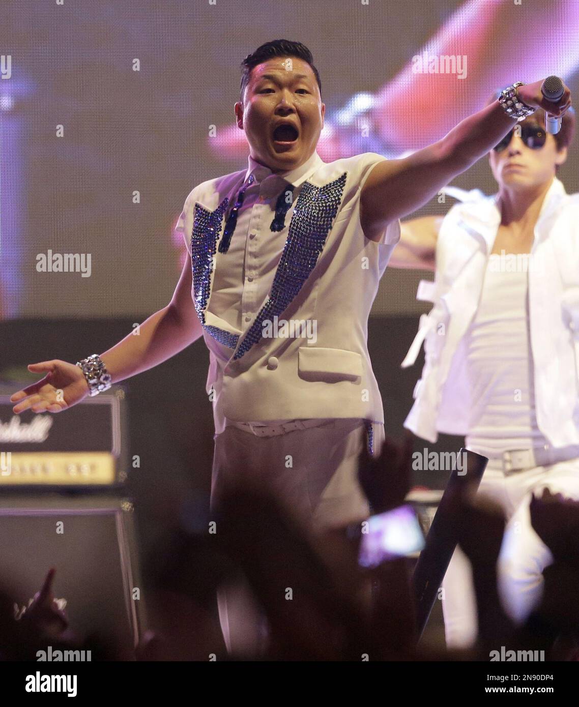 South Korean rapper PSY, who sings the popular "Gangnam Style" song ...