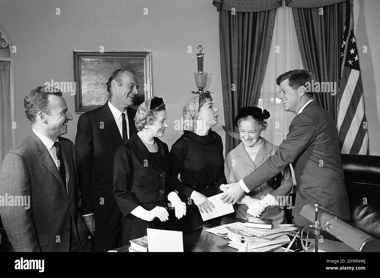 FILE - In this Feb. 28, 1961 file photo, President John F. Kennedy ...