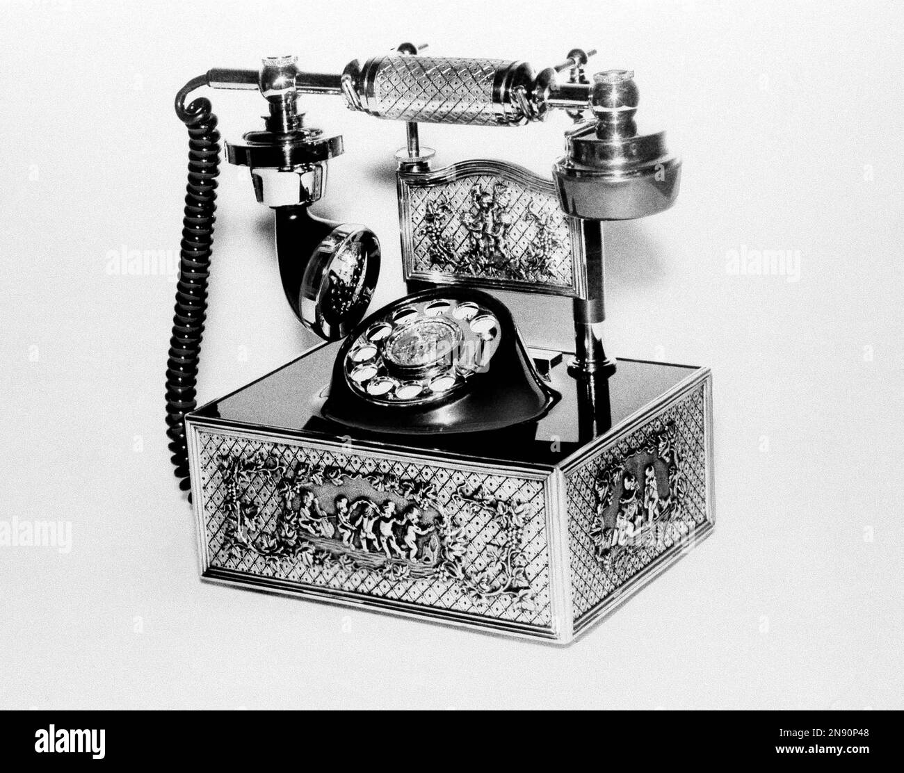 Rotary telephone, circa 1969. (AP Photo Stock Photo - Alamy