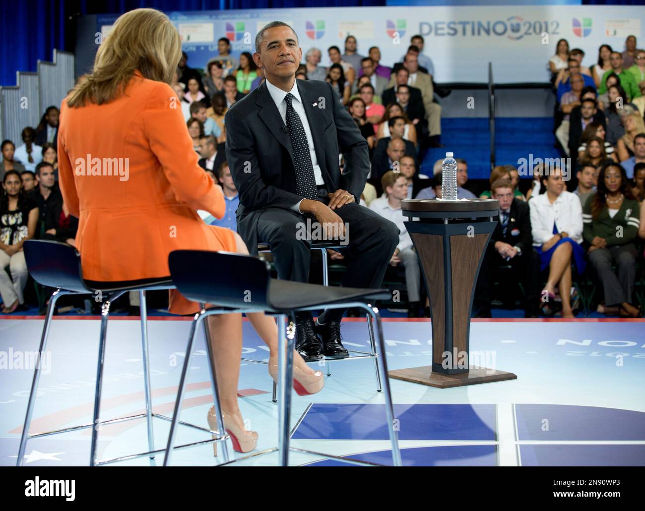 President Barack Obama participates in a town hall hosted by Univision ...