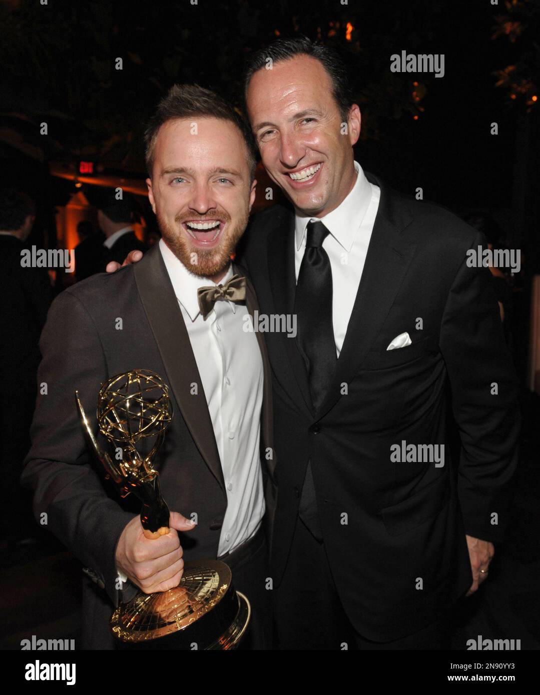 IMAGE DISTRIBUTED FOR AMC - Actor Aaron Paul, left, and President of ...
