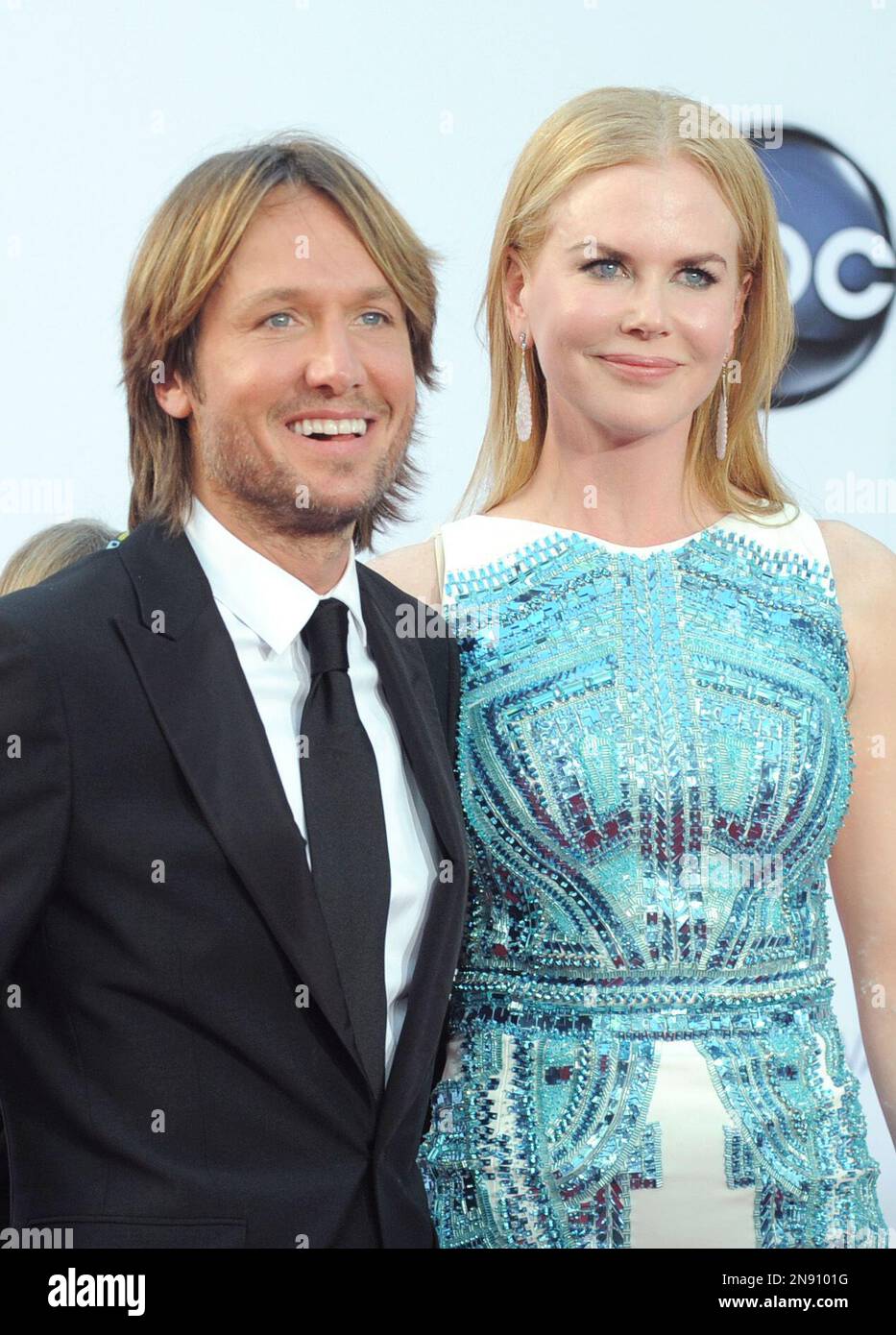 Keith Urban, left, and Nicole Kidman arrive at the 64th Primetime Emmy ...