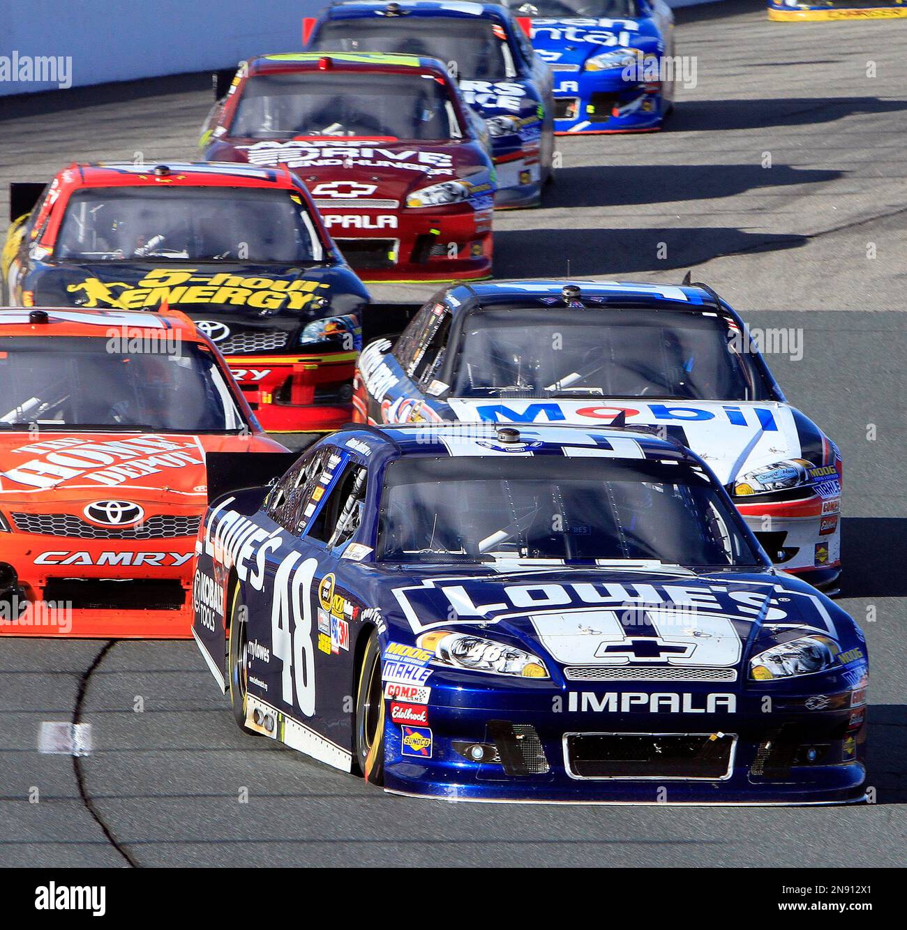 NASCAR driver Jimmie Johnson is seen during the NASCAR Sprint Cup ...