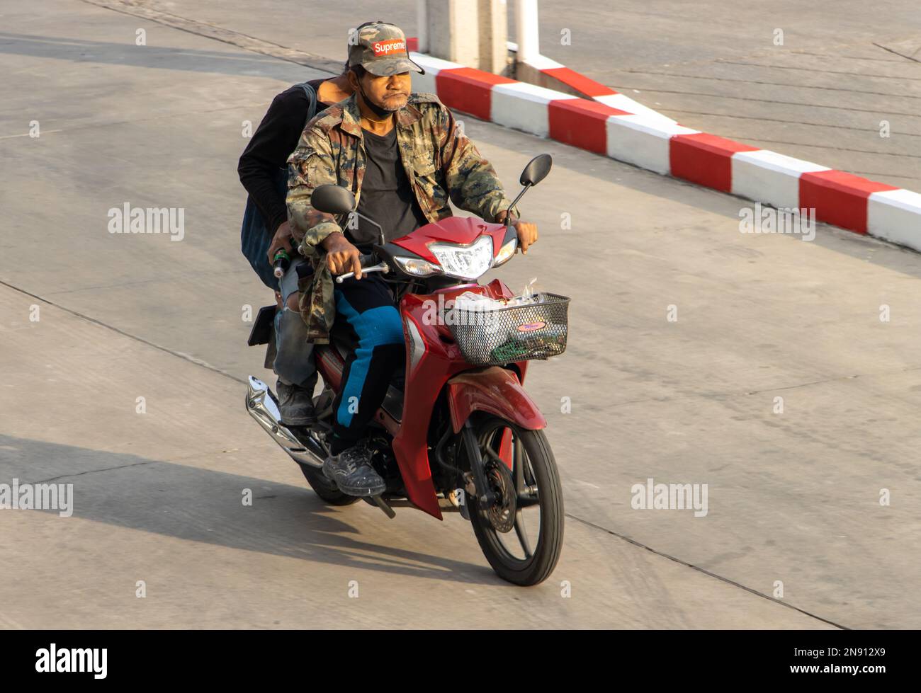Two men ride on motorcycle hi-res stock photography and images - Alamy