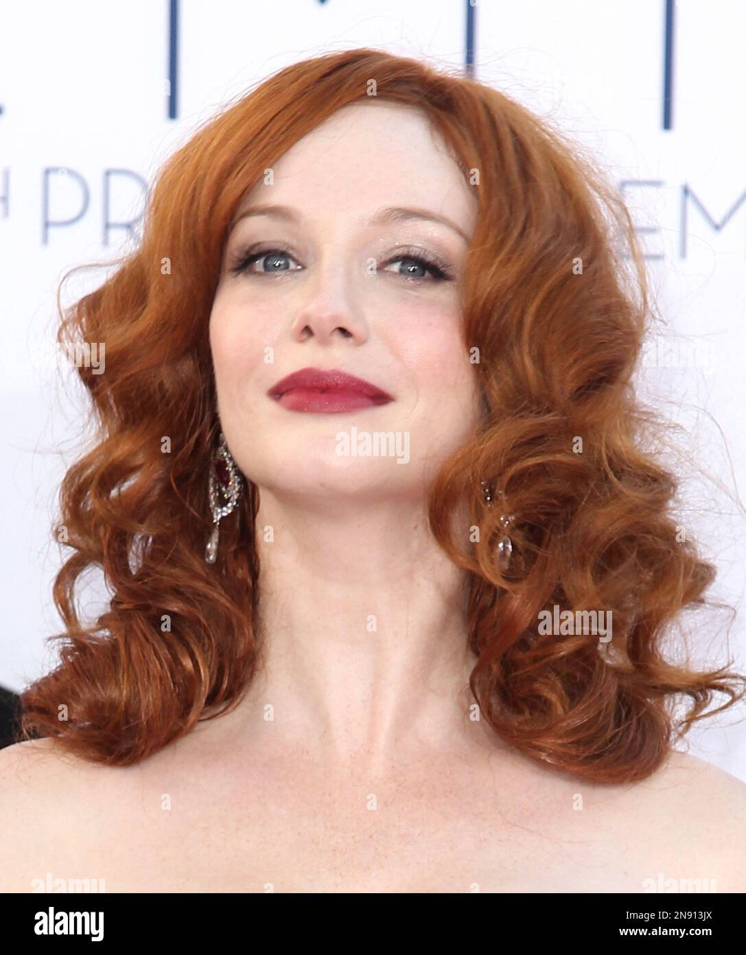 Actress Christina Hendricks arrives at the 64th Primetime Emmy Awards ...