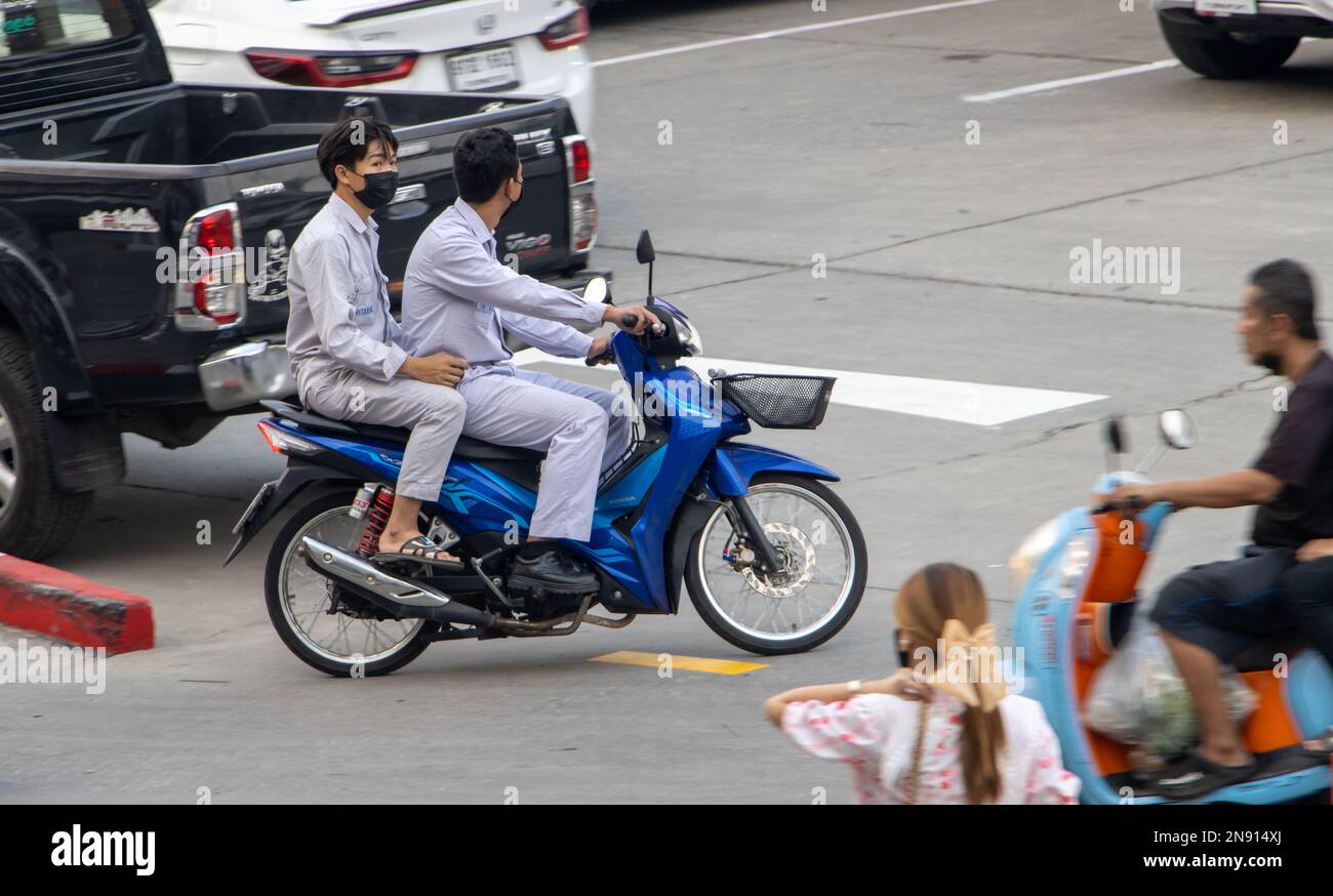 Two men ride on motorcycle hi-res stock photography and images - Alamy