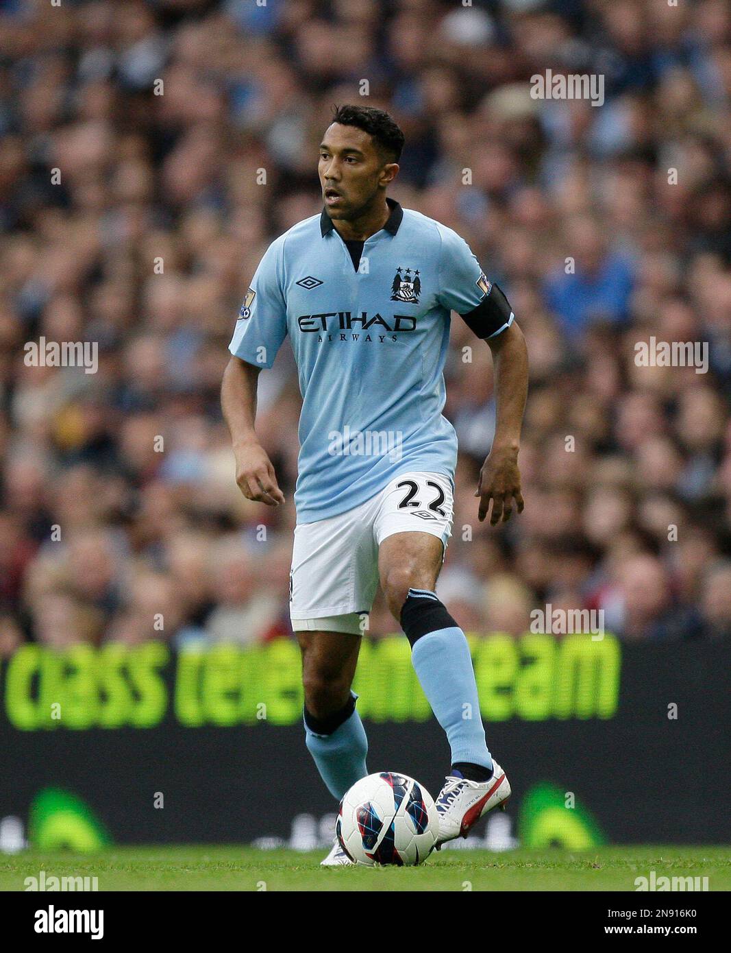 Manchester City's Gael Clichy is seen during his team's English Premier ...