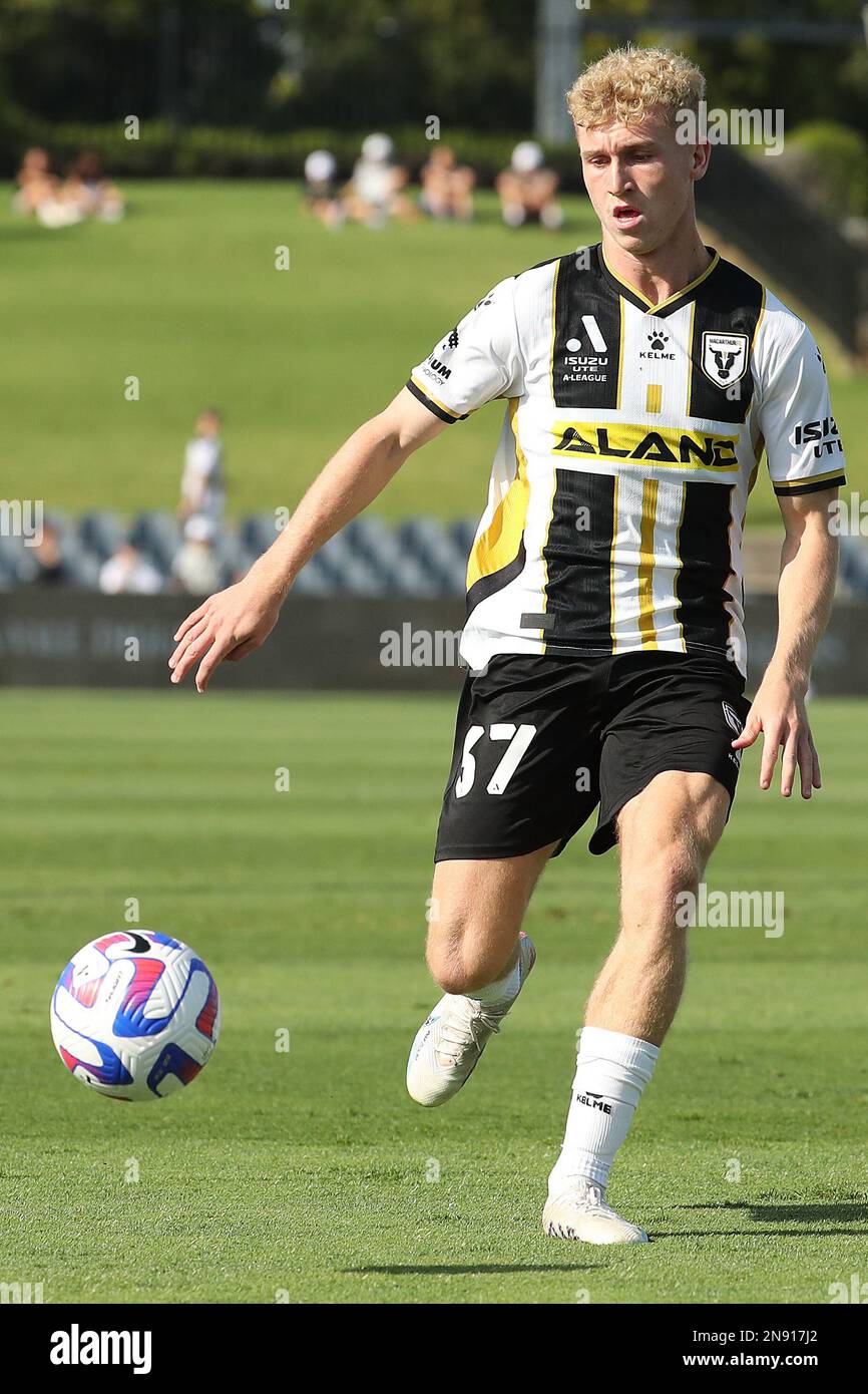Jed Drew of the Bulls gains possession during the A-League Men's soccer ...