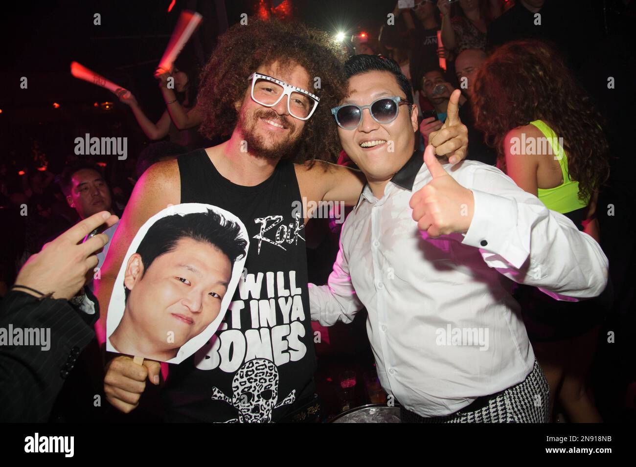 IMAGE DISTRIBUTED FOR TAO - Korean rapper Psy with Redfoo of LMFAO at ...