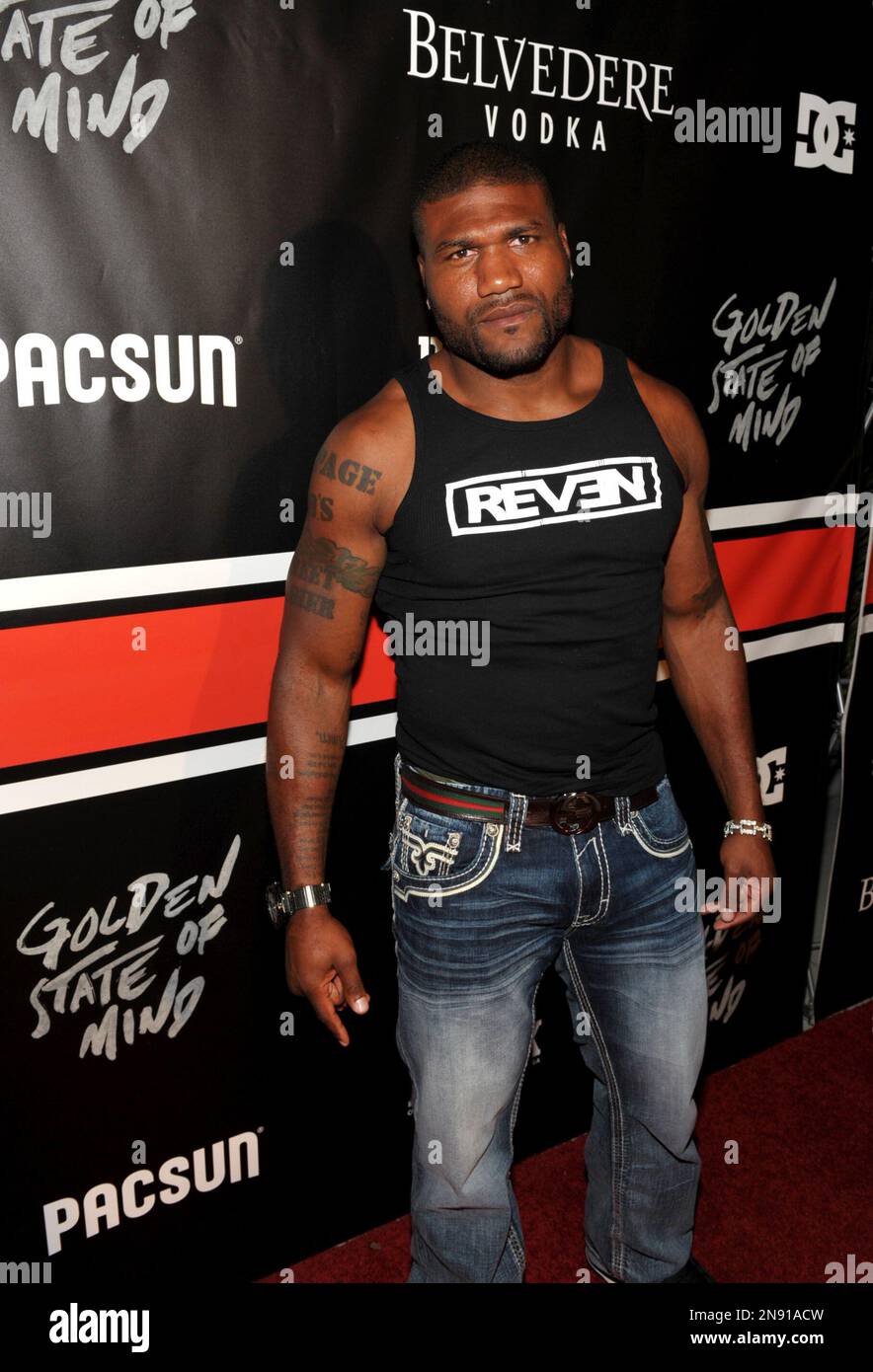 Quinton 'Rampage' Jackson arrives at PacSun and DC Shoes "Golden State ...