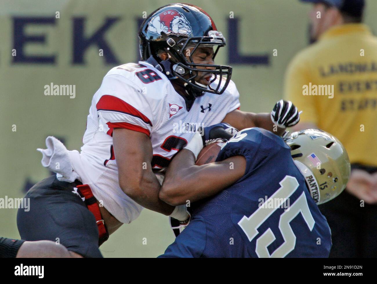 Pittsburgh wide receiver Devin Street (15) pulls in a pass for a ...