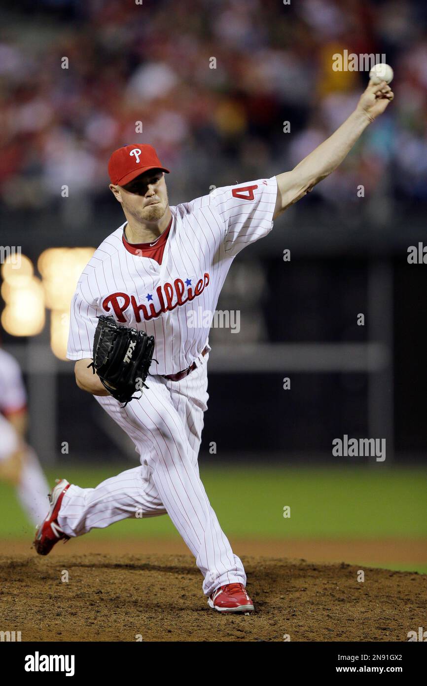 Philadelphia Phillies' Jeremy Horst in action during a baseball game ...