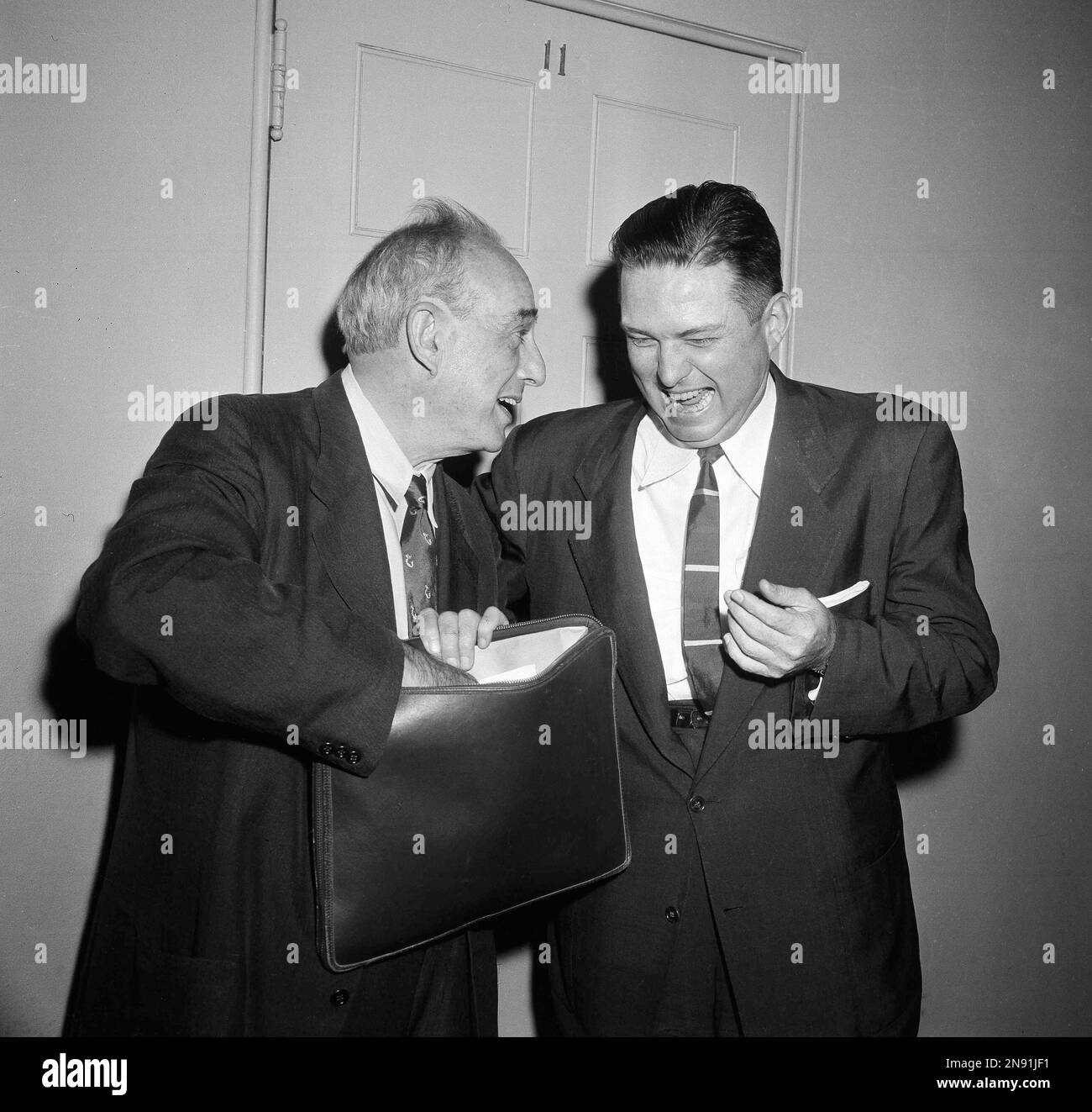 Robert Moses, left, New York's coordinator of public works construction ...