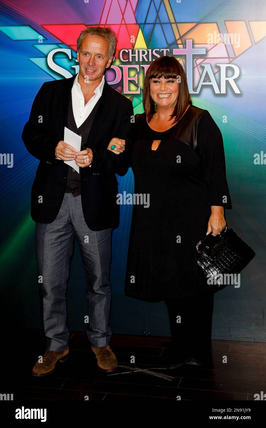 Comedian Dawn French and Mark Bignell arrive at the opening night of ...
