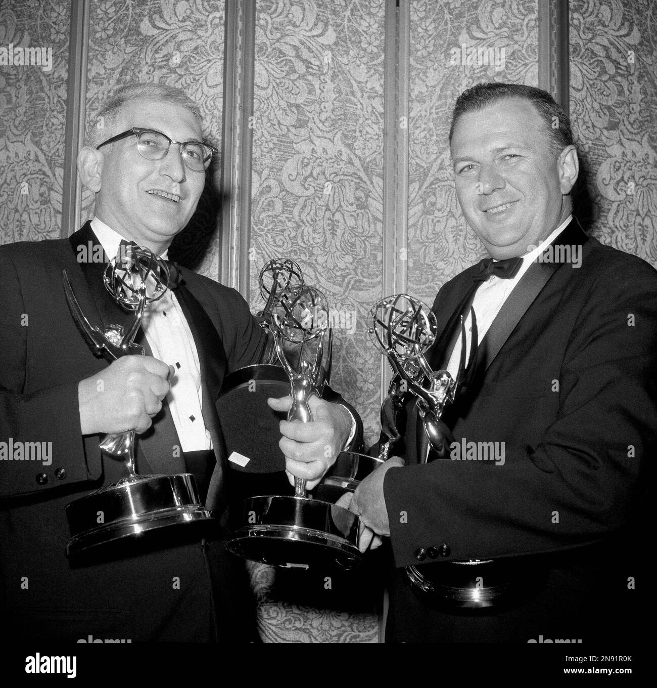 Reuven Frank, left, and Eliot Frankel, Producers of the " Huntley ...