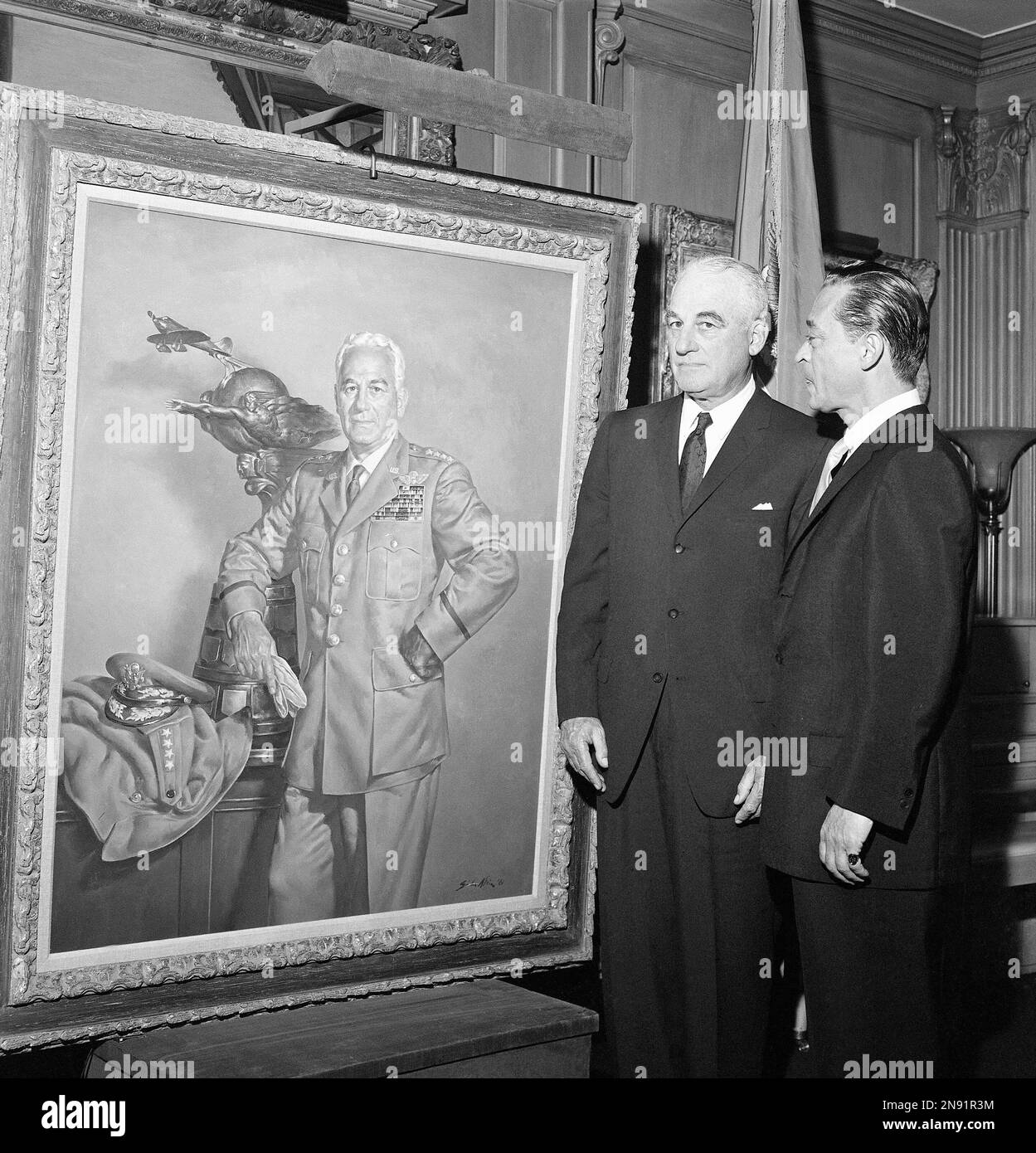 The official portrait of Gen. Nathan F. Twining (ret), former Chairman ...