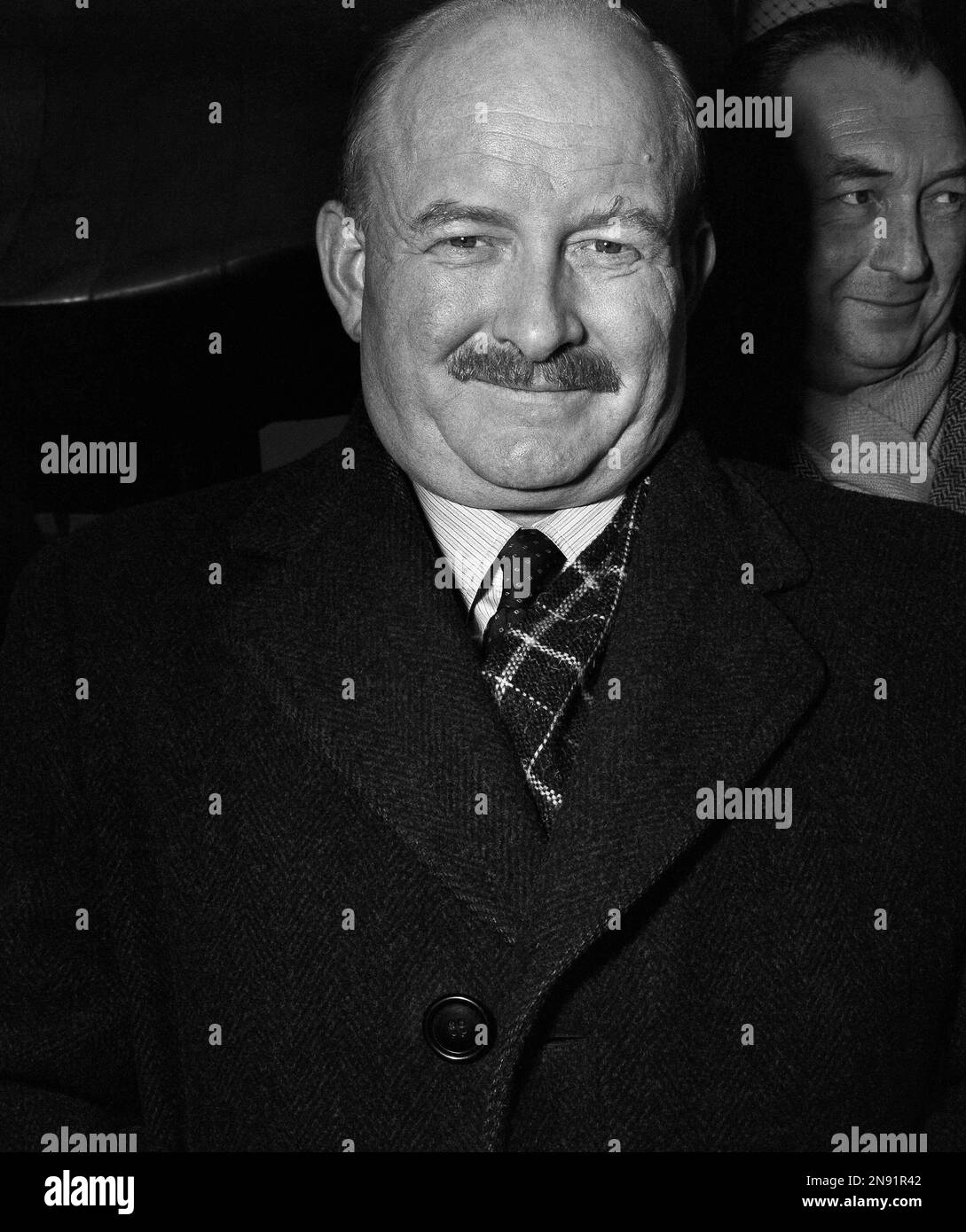Close up of Stanislaw Mikolajczyk, exiled Polish peasant party leader ...