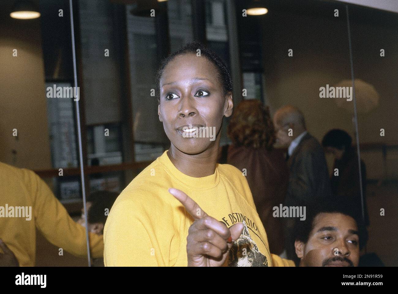 Dancer Judith Jamison before rehearsing with Alexander Godunov for ...