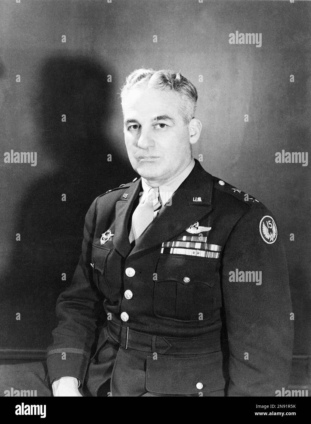 Lt. Gen. Nathan F. Twining, commander of the disbanded 15th air force ...