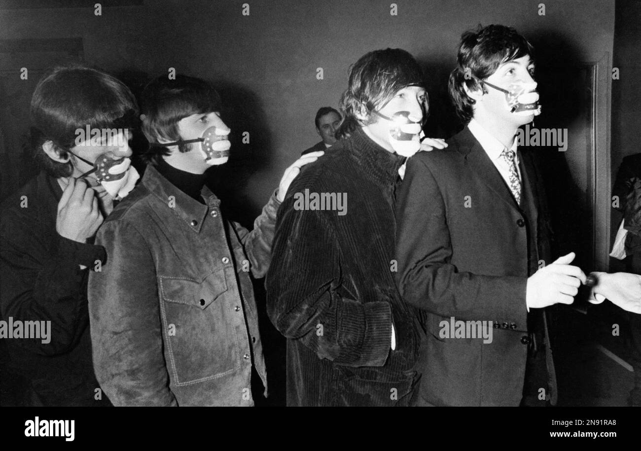 It looks like the Beatles are traveling incognito. Actually, the ...