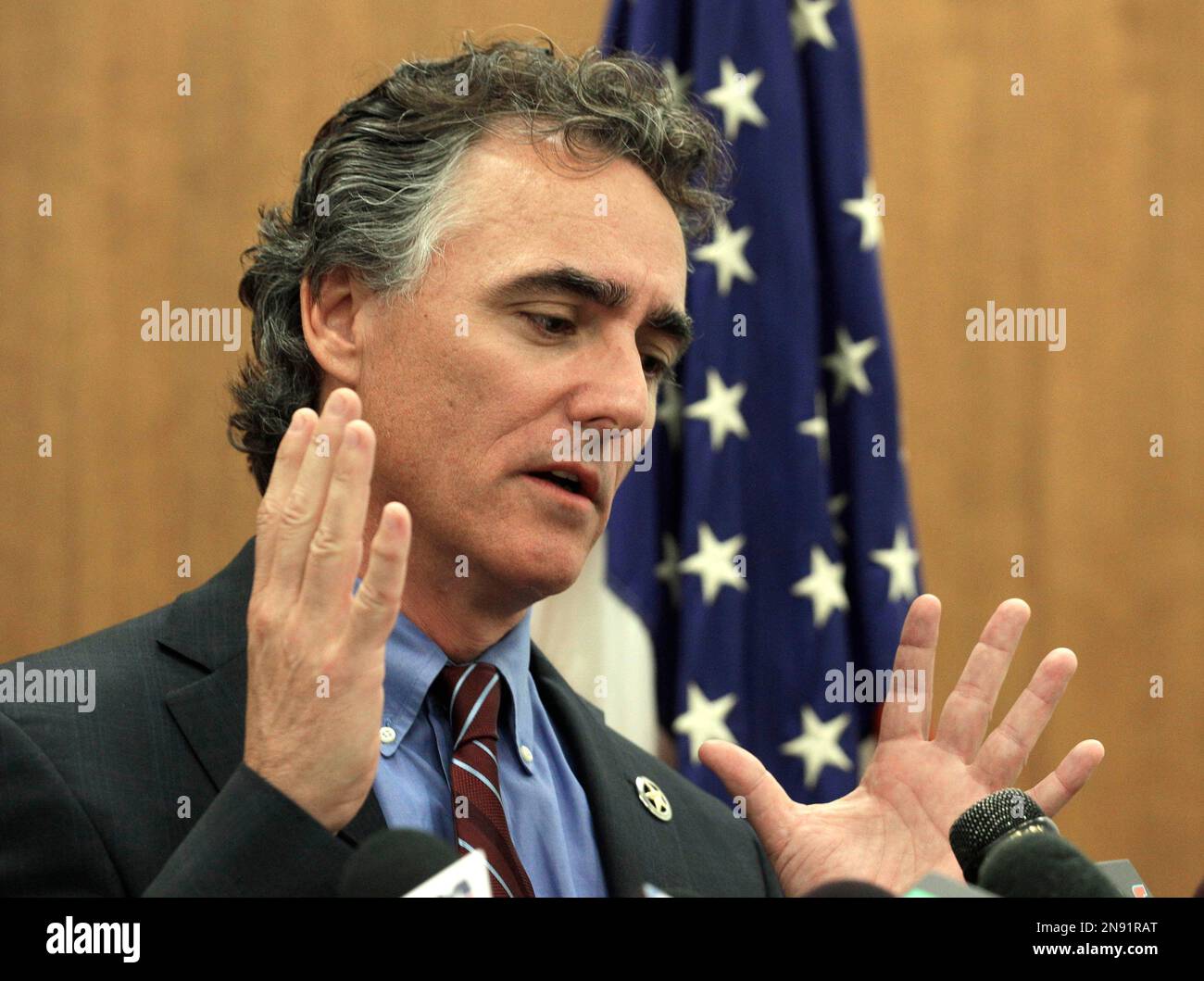 Cook County Sheriff Tom Dart speaks during a news conference Thursday ...