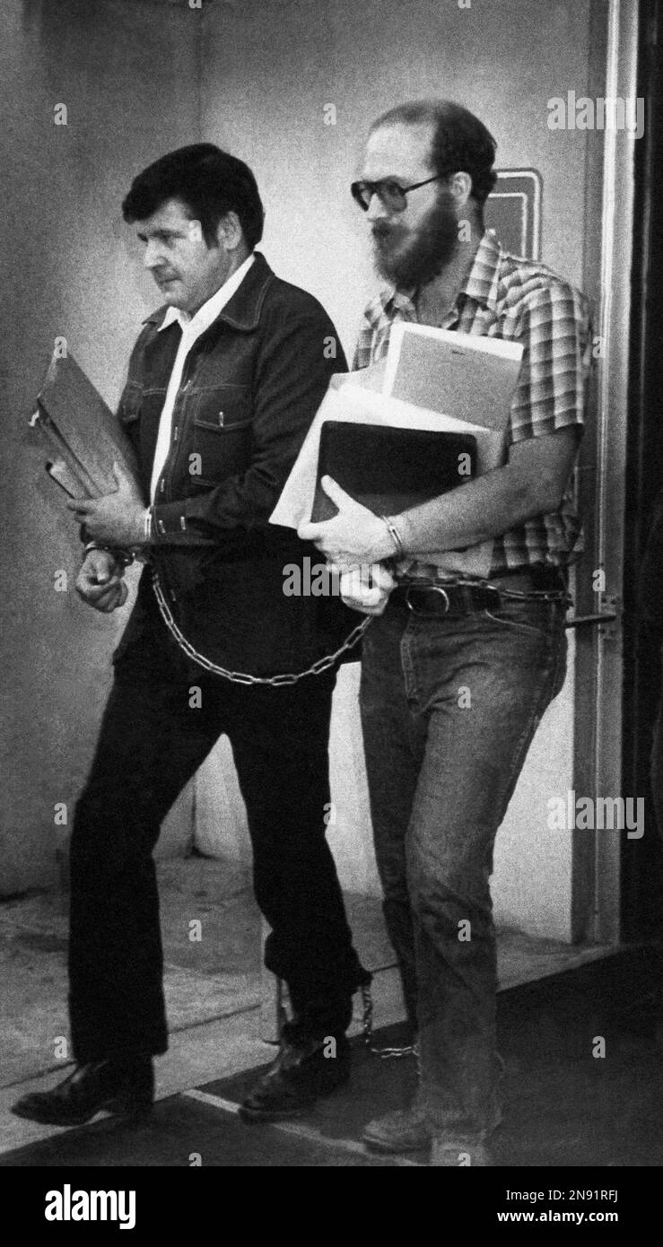 James Ellison, left, and Kerry Noble, leaders of the survivalist group ...