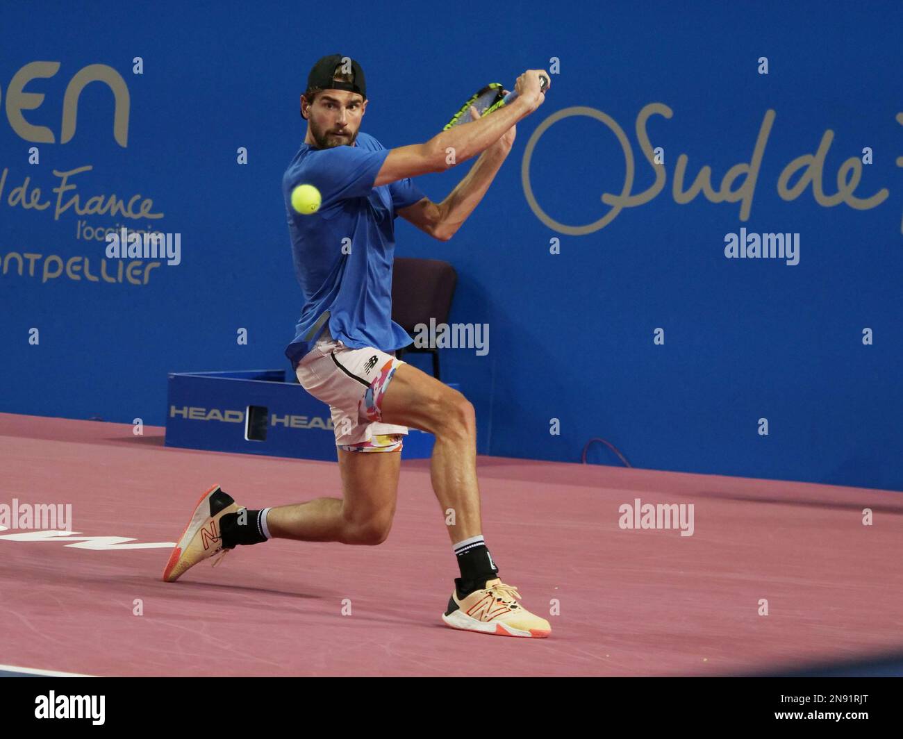 Maxime Cressy (USA) in action against Holger Rune (DEN) during the semi ...