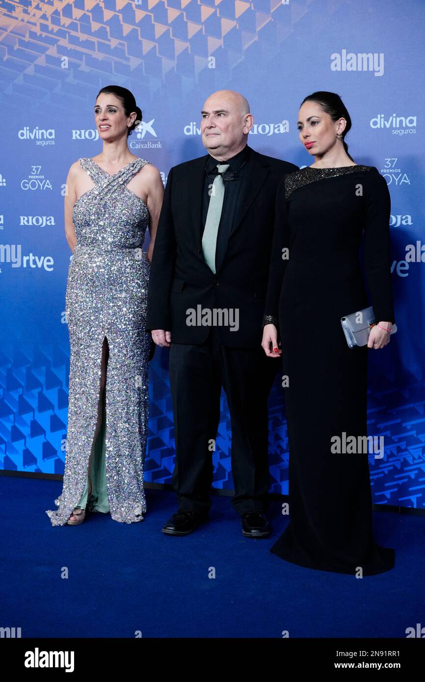 Ruth Gabriel, Antonio Saura Medrano, Anna Saura attending the 37th Goya ...
