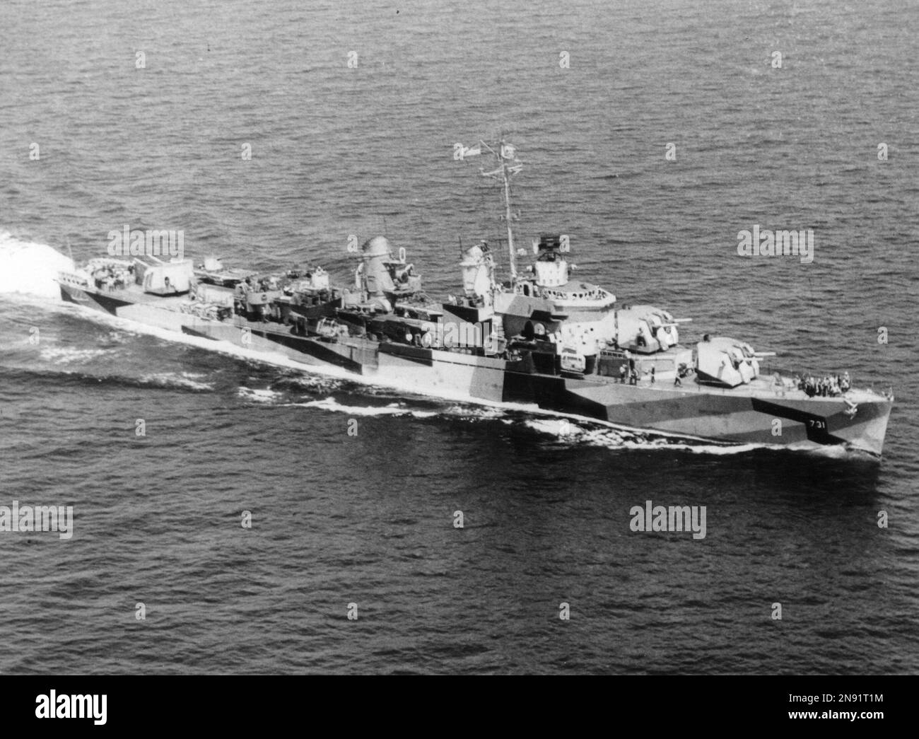 The U.S. Navy destroyer USS Maddox, which was attacked by North ...