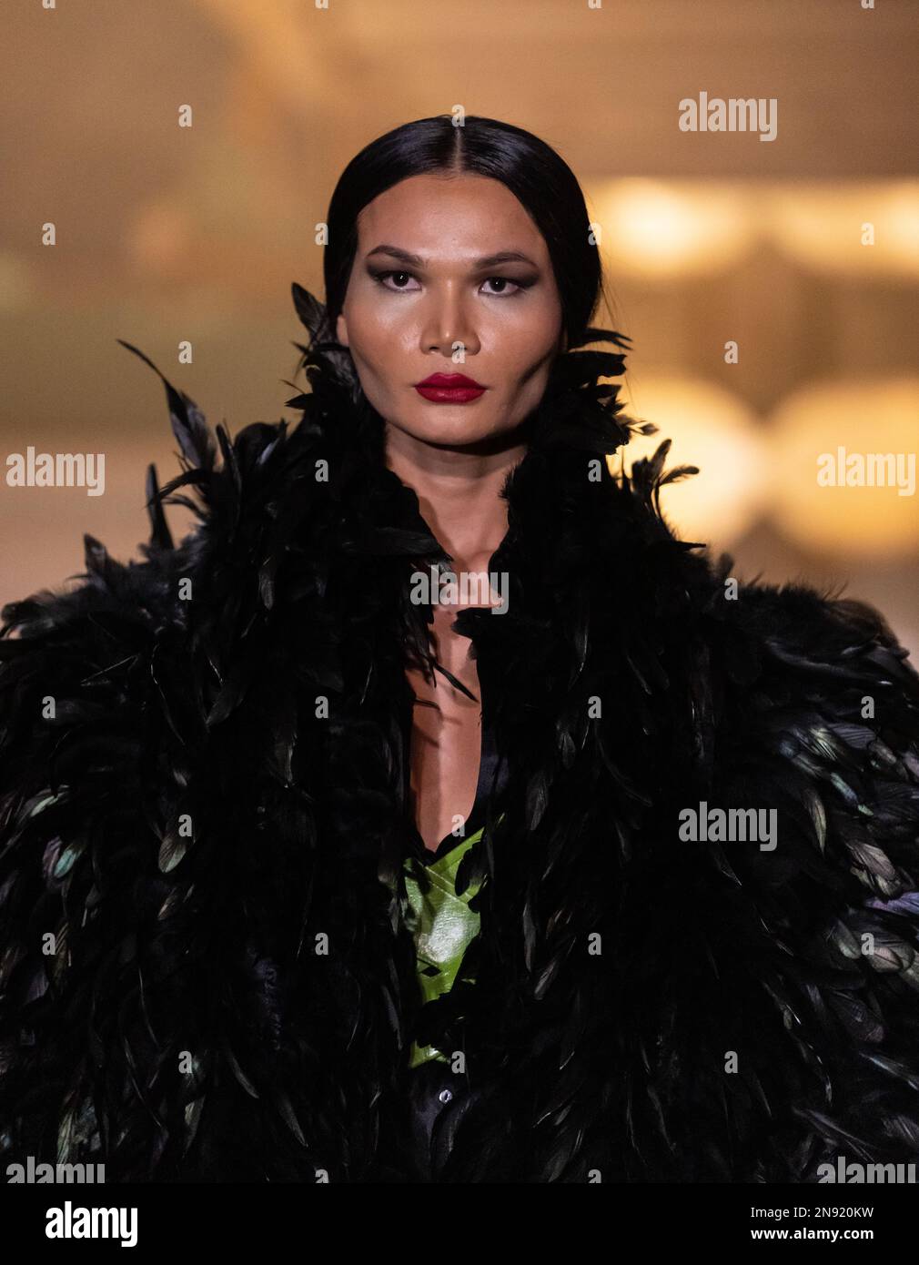 Mimi Tao walks runway for Malan Breton collection Fantome show during ...