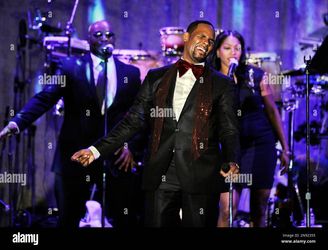 FILE - This Feb. 12, 2011 file photo shows R. Kelly performing at the ...