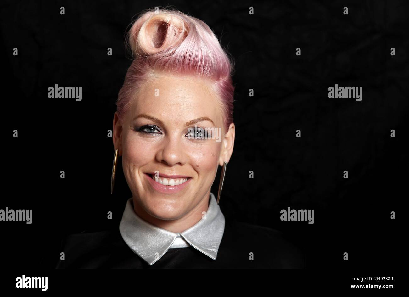 In this Aug. 6, 2012 file photo, singer-songwriter Pink poses for a ...