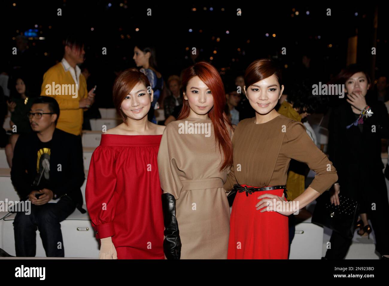 From left, Ella Chen, Hebe Tien and Selina Jen of the Taiwanese music ...