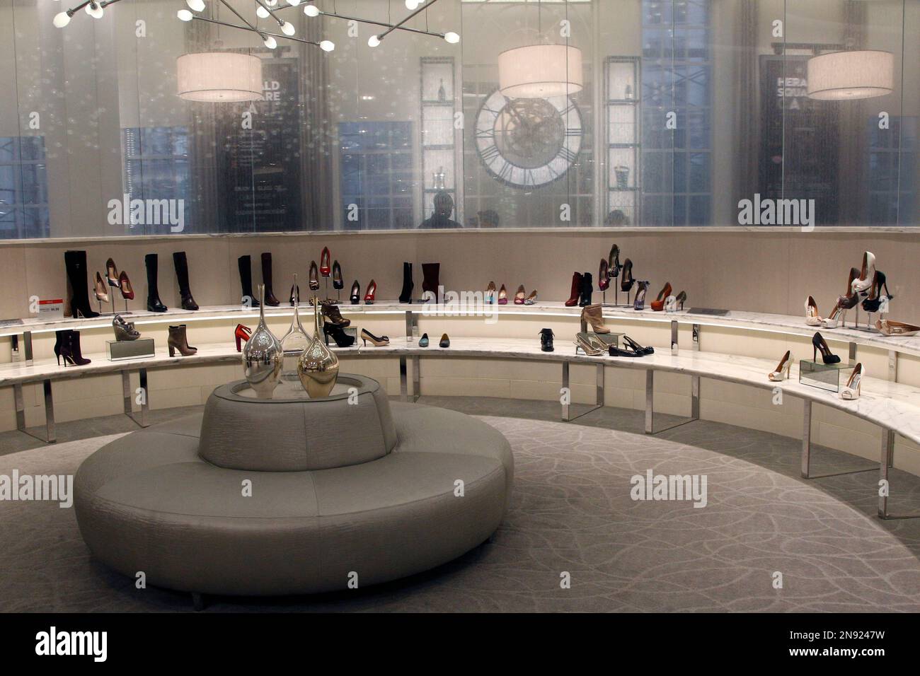 This Tuesday, Sept. 18, 2012 photo shows the newly-renovated shoe ...