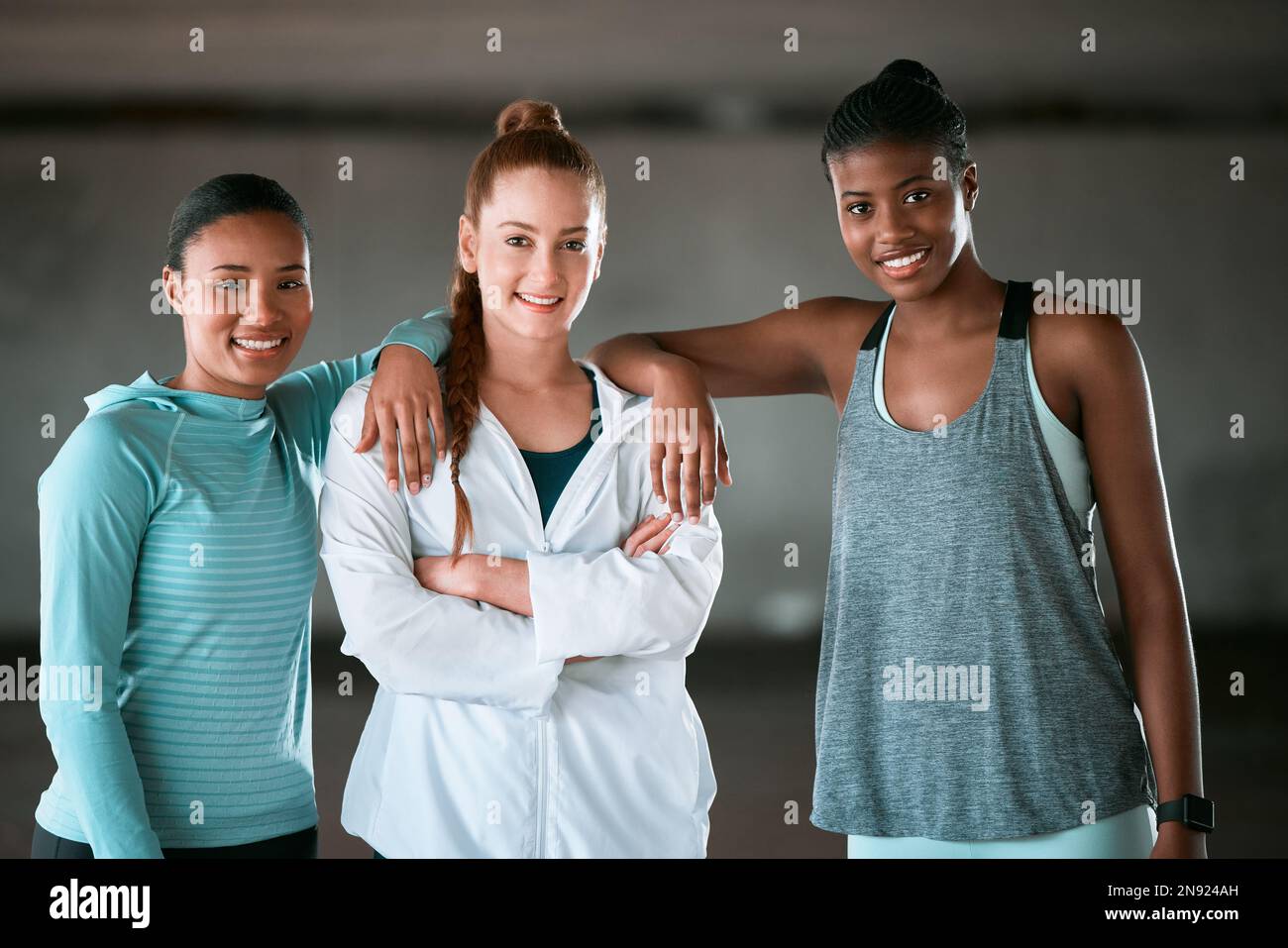 Were stronger together. a group of friends hanging out before working ...