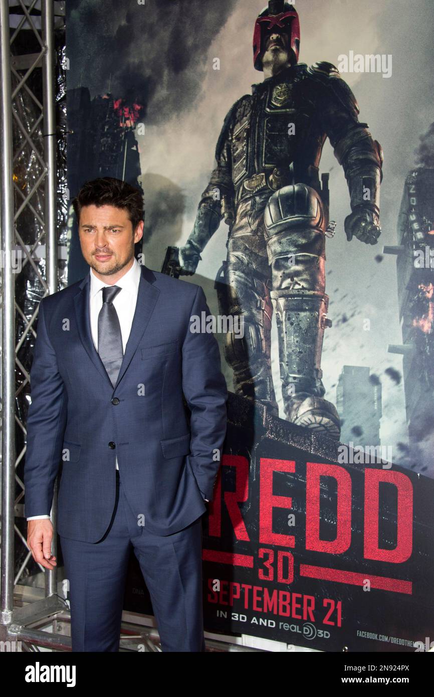Karl Urban attends the "Dredd 3D" premiere on Tuesday, Sept. 18, 2012 ...
