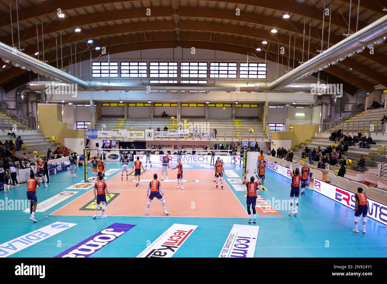 Palasport, Cisterna, Italy, February 11, 2023, Overview Palasport Cisterna during Top Volley ...