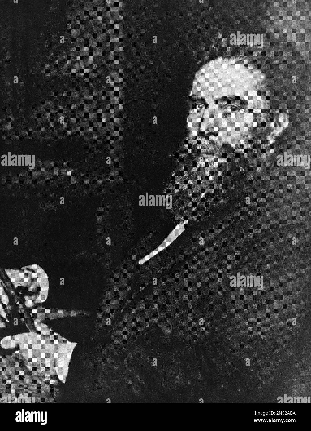 Wilhelm Konrad Roentgen, the discoverer of the X ray, is shown in an ...